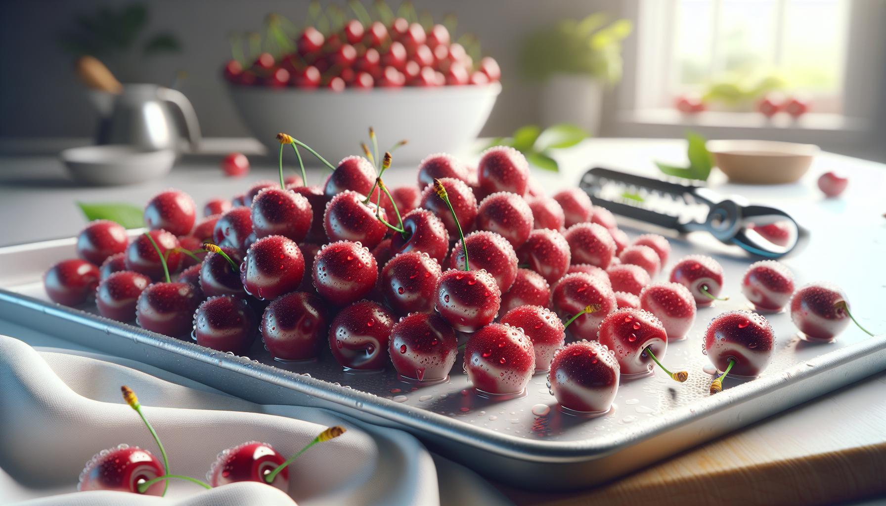 How to Freeze Fresh Cherries - Quick Guide (2024) - Terra's Kitchen